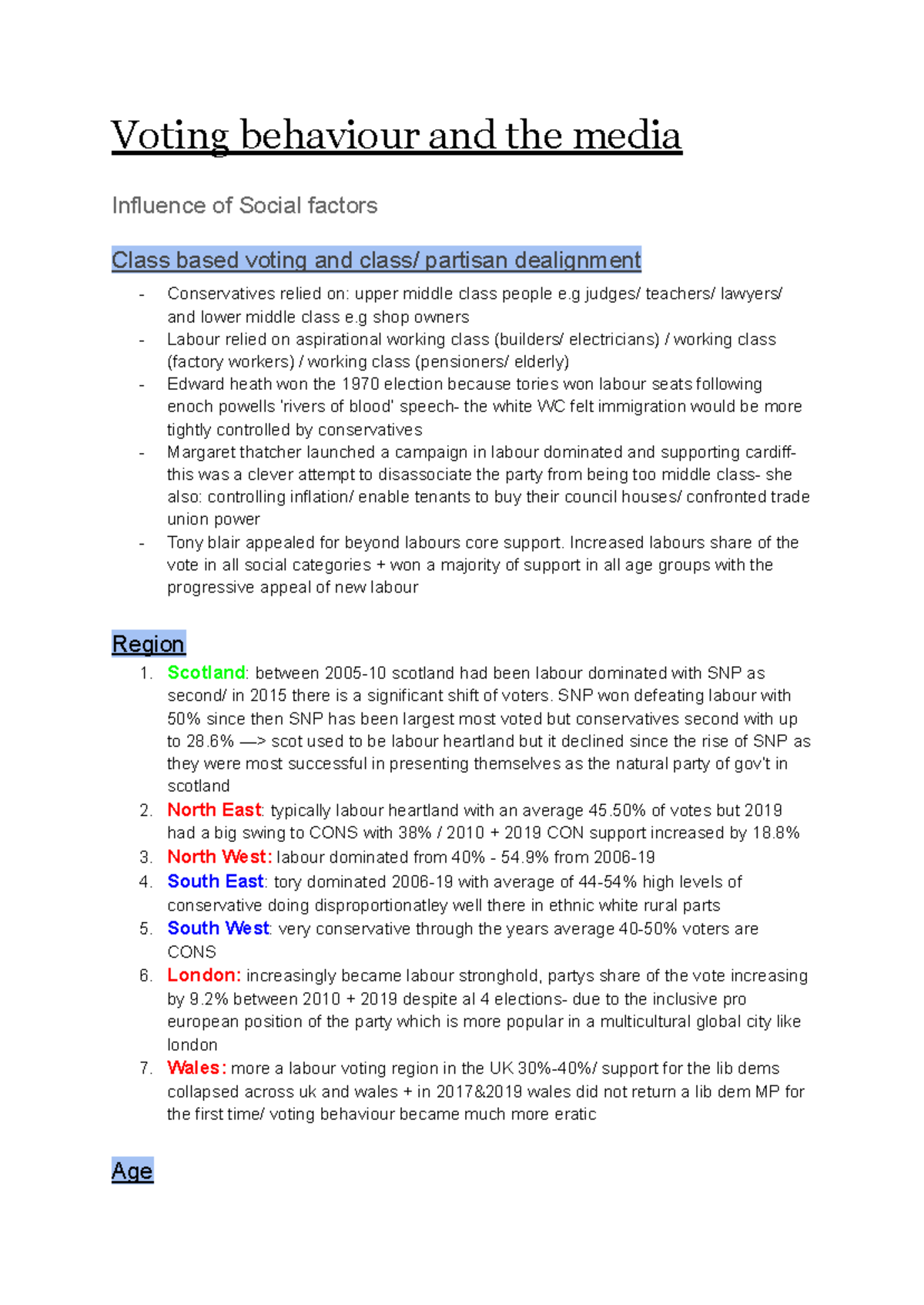 Voting behaviour and the media - Voting behaviour and the media ...