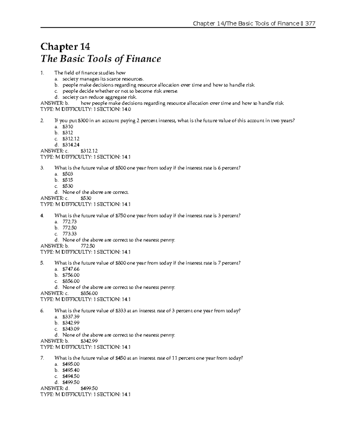 Chapter 14 - Lecture notes 1-Your note of chap 10 is very important ...