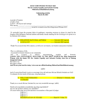 Mapeh Reviewer for G10 - Reviewer in MAPEH 10 3 r d Quarter MUSIC 20 th ...