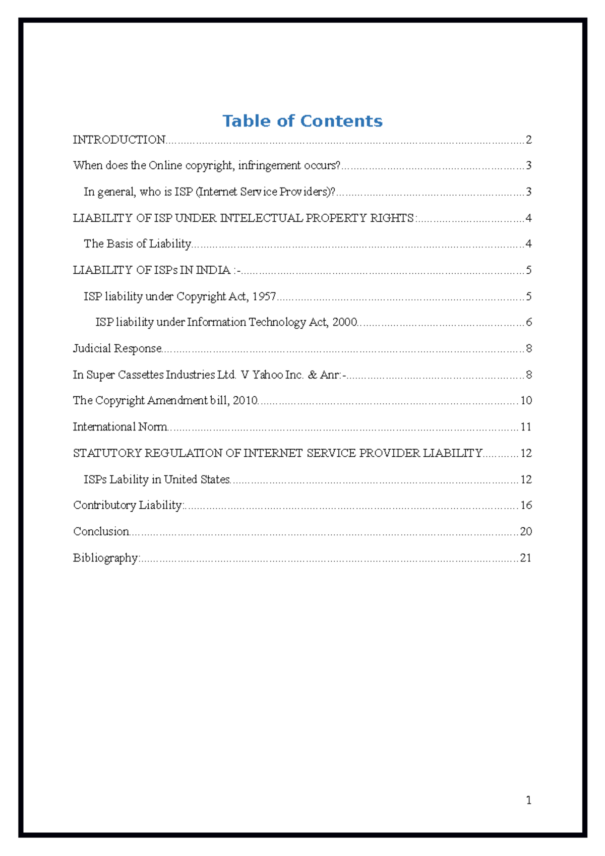 Pdfcoffee - Table of Contents - Studocu