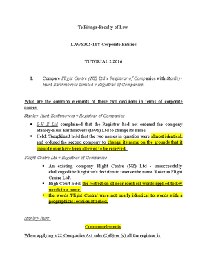 Corporate Opinion 1 Final - Assignment 1 Corporate Entities Assignment ...