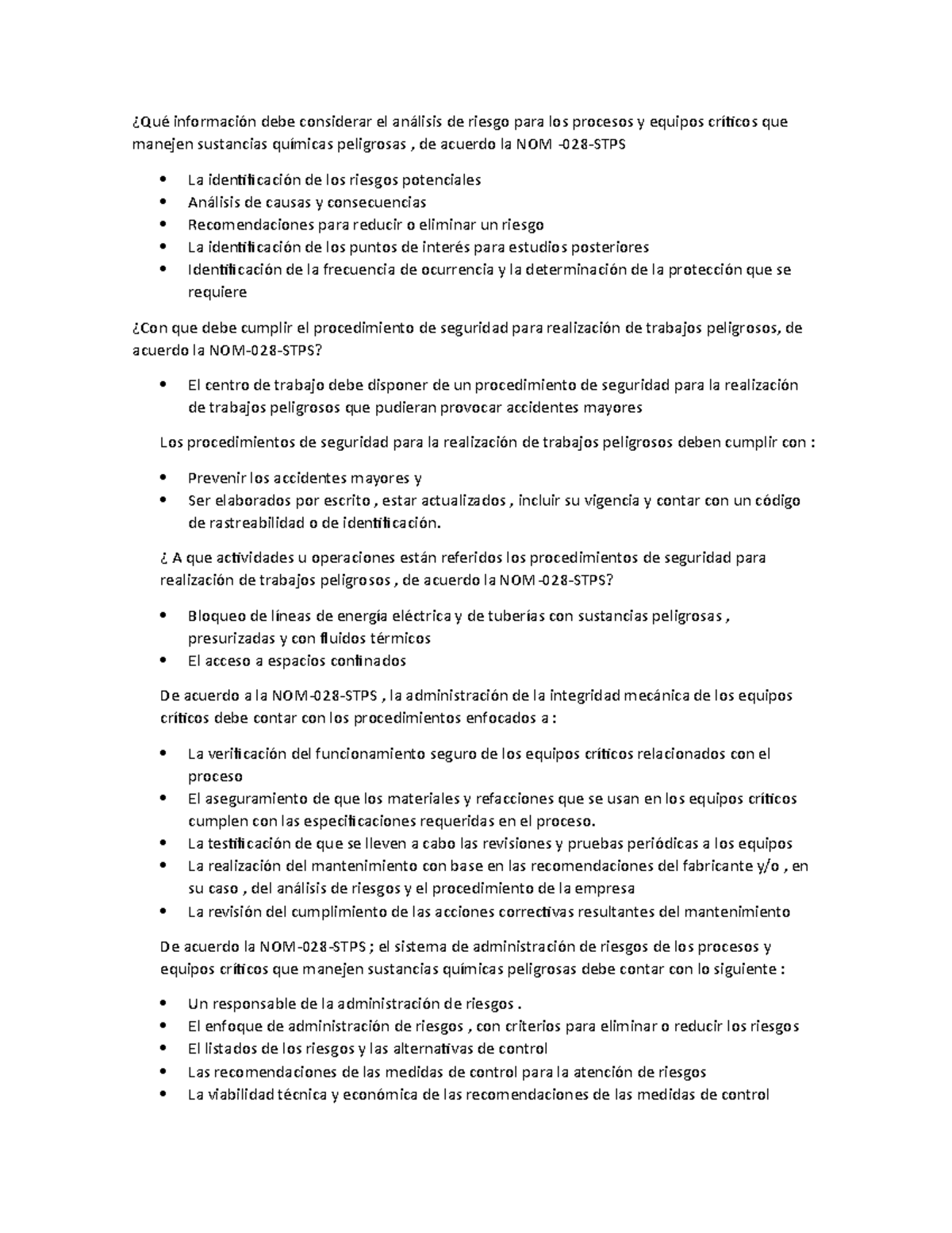 NOM-028-STPS Para seguridad e higiene ESIQIE - ¿Qué información debe ...