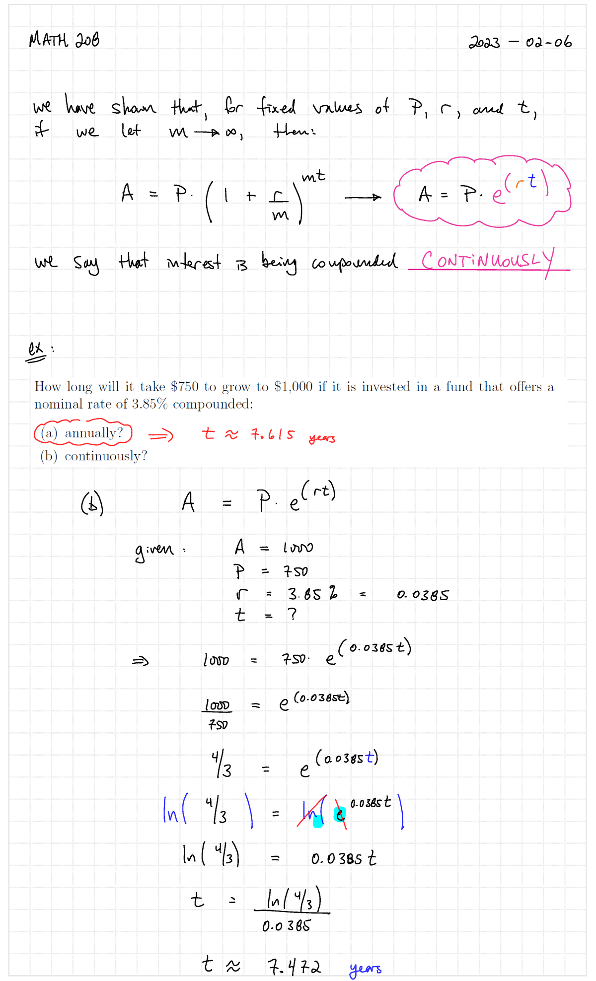 Feb 6 - practice material - MATH 208 - Studocu