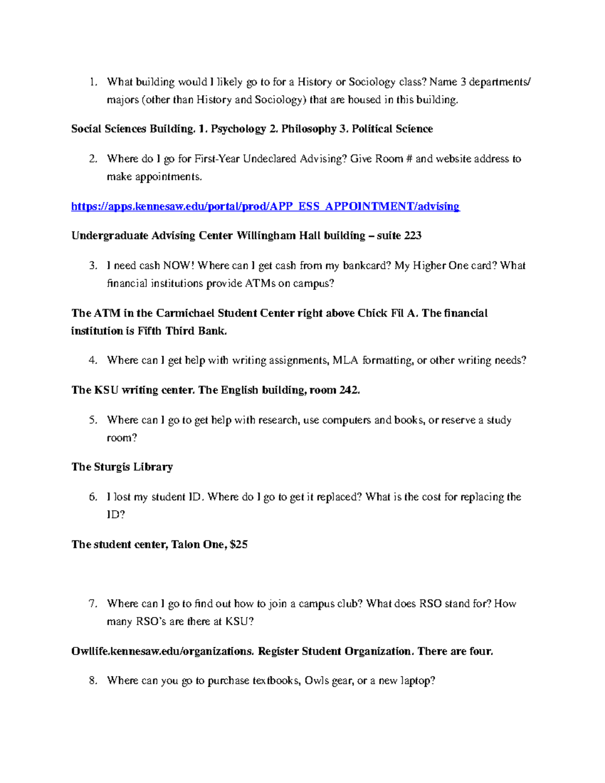 Scavenger HUNT JOY2018 - What building would I likely go to for a ...