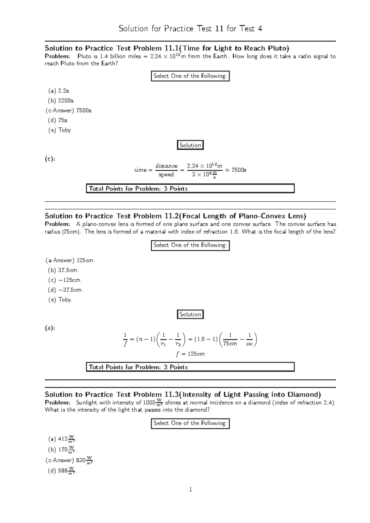 Practicetest-11-sln - PracticeTest111 - Solution for Practice Test 11 ...