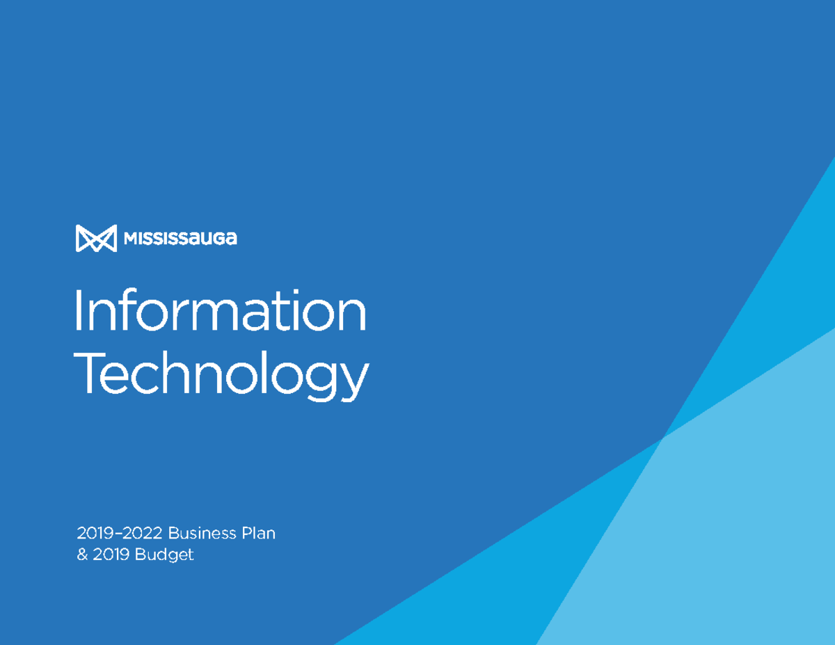 2019 information technology summary - Information Technology 2019–2022 ...