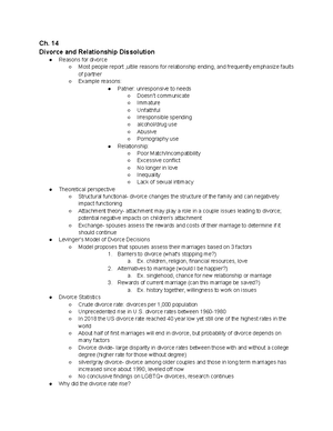 Chapter 6 - Professor Dena Wyum - Ch 6 Nonmarital Lifestyles: Living Alone, Cohabiting, and ...