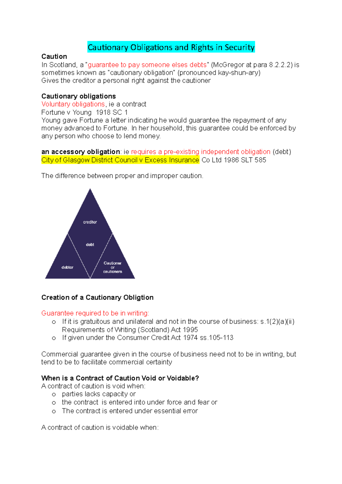 Commercial Law 3 - notes from lecture 3 , Notes from the previous year ...