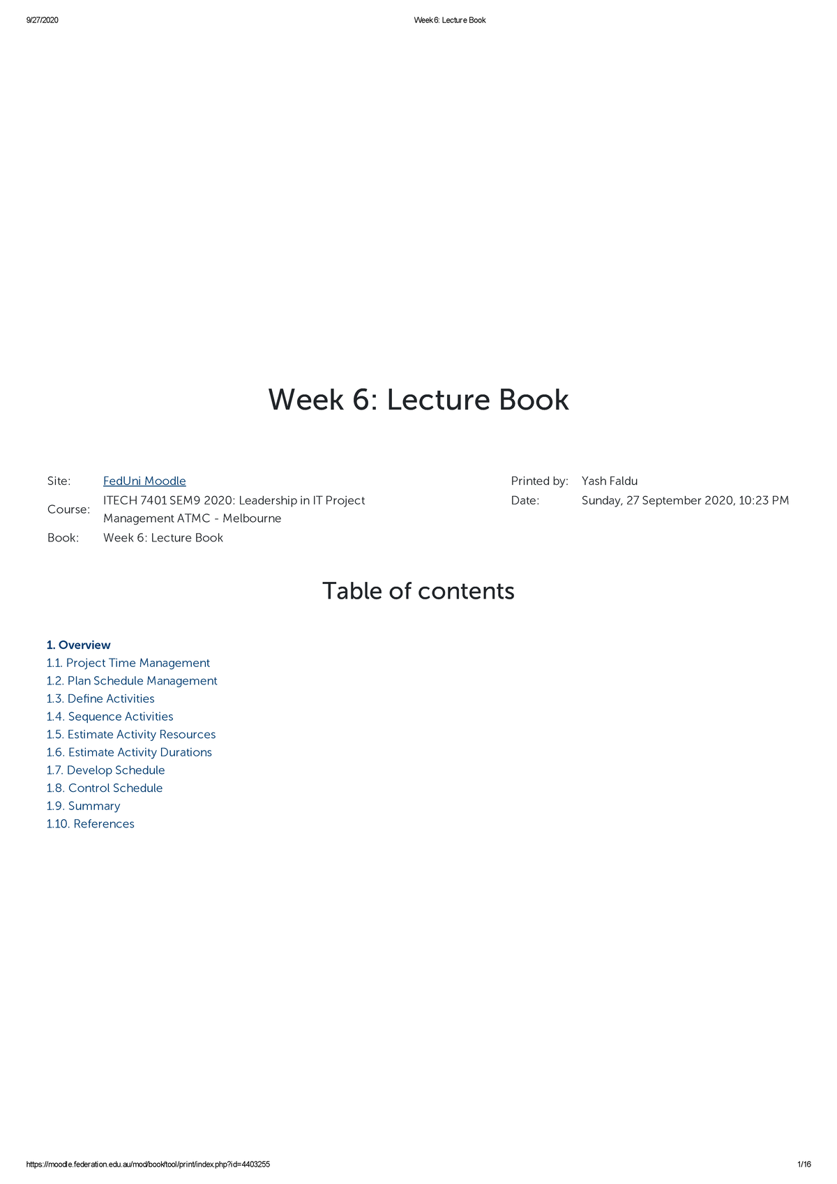 Week 6 Lecture Book - ch 5 - Week 6: Lecture Book Site: FedUni Moodle ...