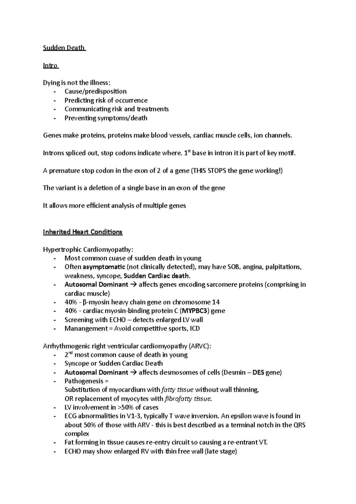 Sudden Death Week - An in depth overview of the entitled topic - Sudden ...