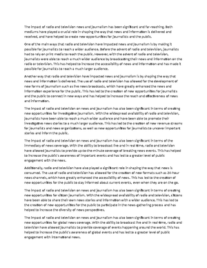 24. The rise of television in the 1950s and its impact on american ...