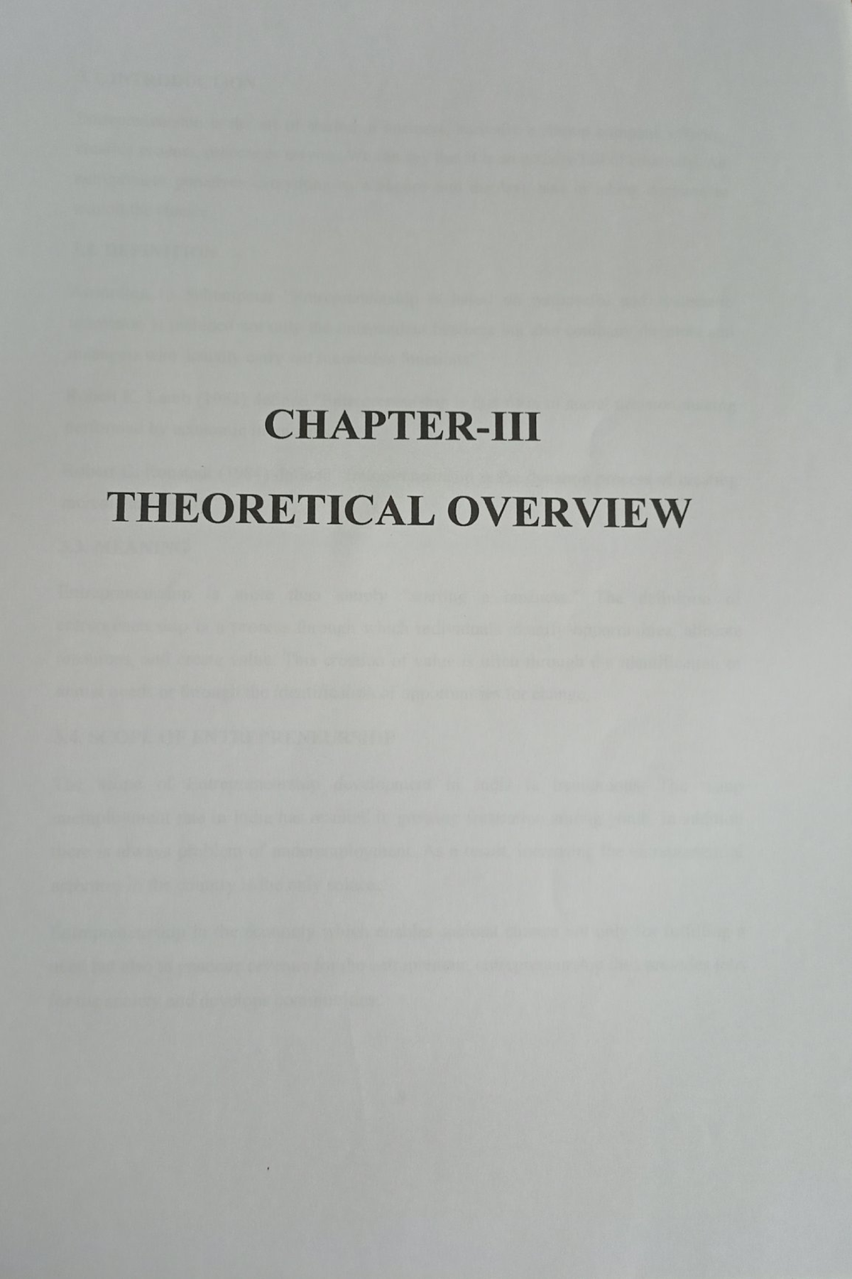 Theoretical Overview - Project - Studocu