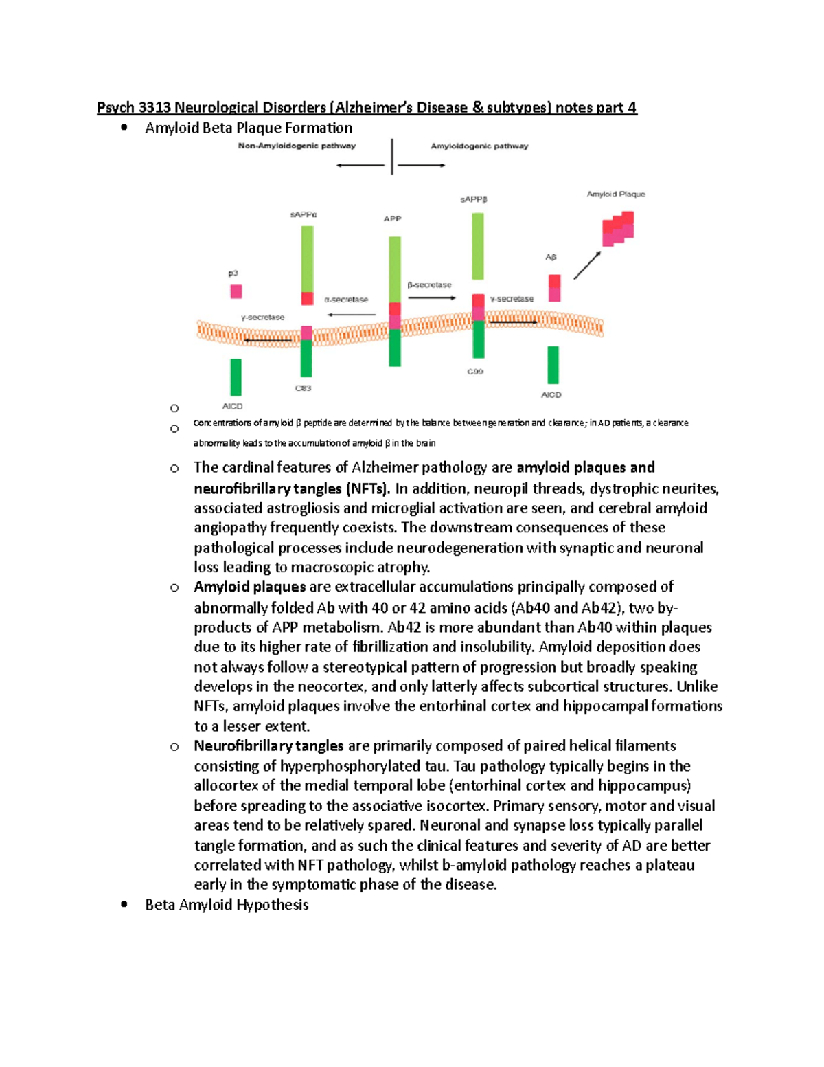 Psych 3313 Chapter 15 notes part 4 - Psych 3313 Neurological Disorders ...
