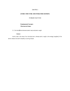 Exam 1-Sample Problems - Exam 1. Materials Science Sample Problems for ...