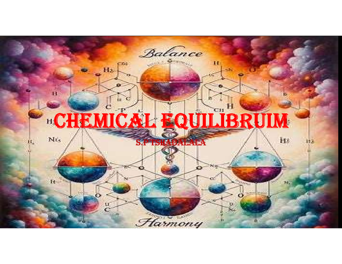 Chemical Equilibruim - CHEMICAL EQUILIBRUIM S TSHABALALA OPEN AND ...