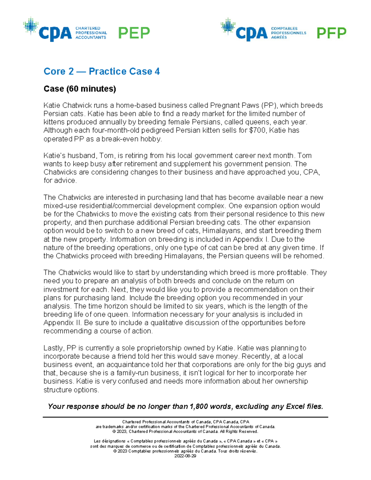 CO2-2301E-PC04 - pc04 - Chartered Professional Accountants of Canada, CPA Canada, CPA are ...