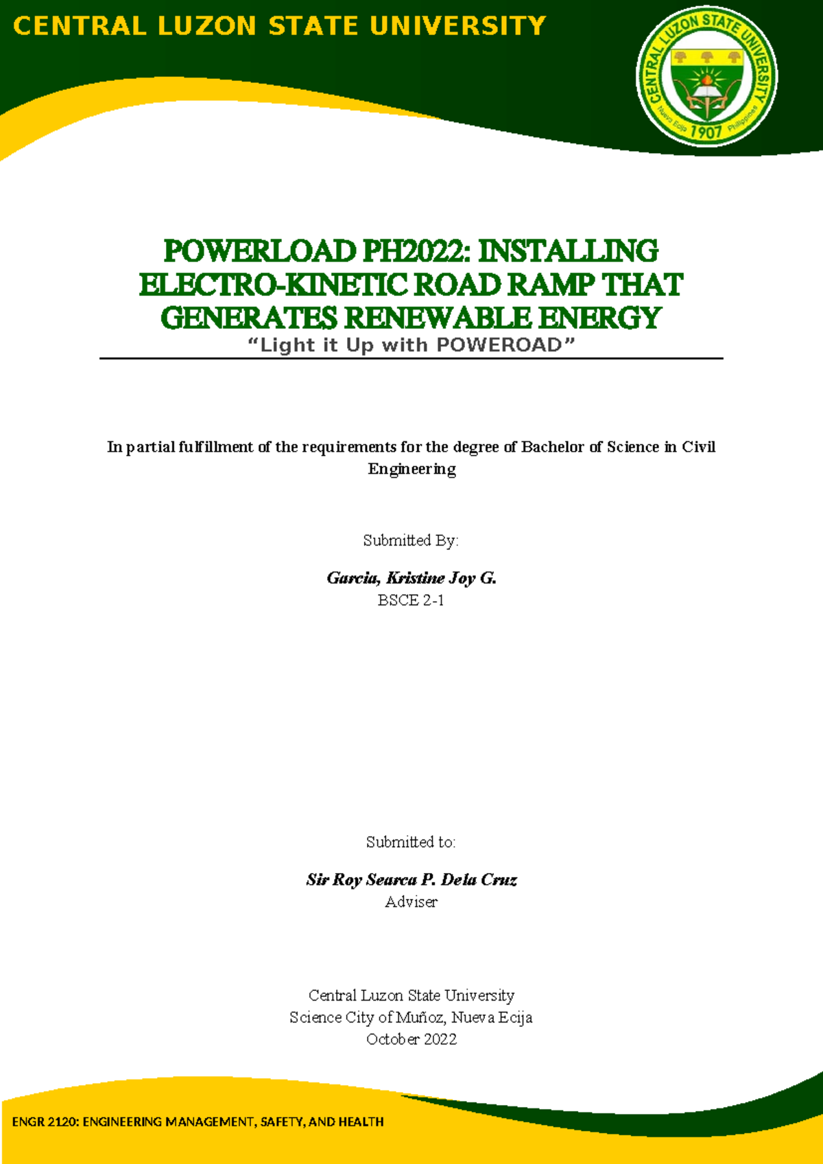 Poweroad- Technical- Edited - POWERLOAD PH2022: INSTALLING ELECTRO ...