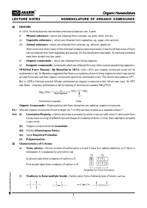 GOC Practice Paper - allen [ 1 ] General Organic Chemistry Which of the ...
