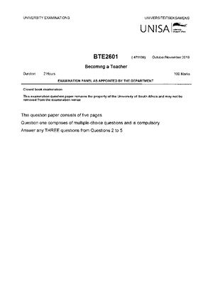 TAM2601 Assessment 2 - TEACHER AS A CLASSROOM MANAGER - TAM2601 ...