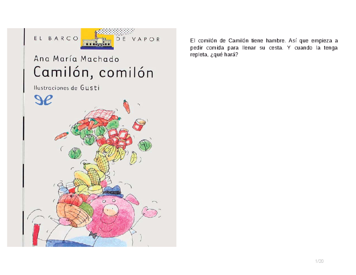 Camilon, comilon - Ana Maria Machado - (O FRPLO³Q GH &DPLO³Q WLHQH ...