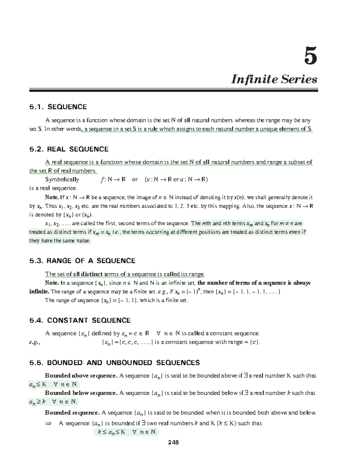 Engg Mathematics-5 - INFINITE SERIES - 248 5 Infinite Series 5 ...