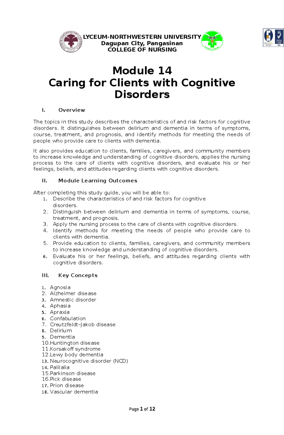 Study-Guide-14-Psychiatric-Nursing - LYCEUM-NORTHWESTERN UNIVERSITY ...