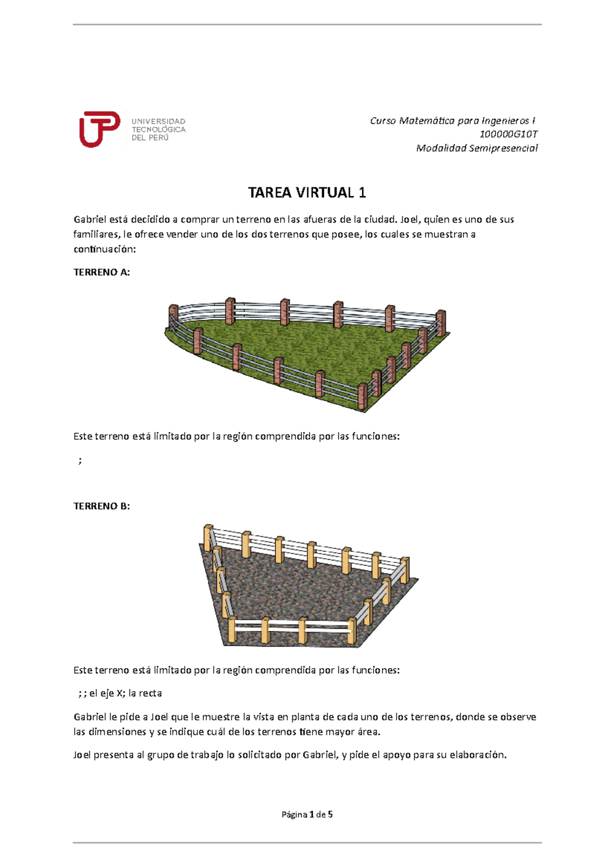 (ACV-S03) Evaluación Permanente 1 - Tarea Calificada 1 Matemática para Ingenieros I - CGT ...