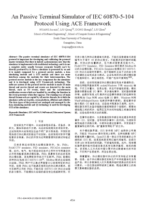 Overview of Communication Scenarios for IEC 60870-5-104 Substation ...