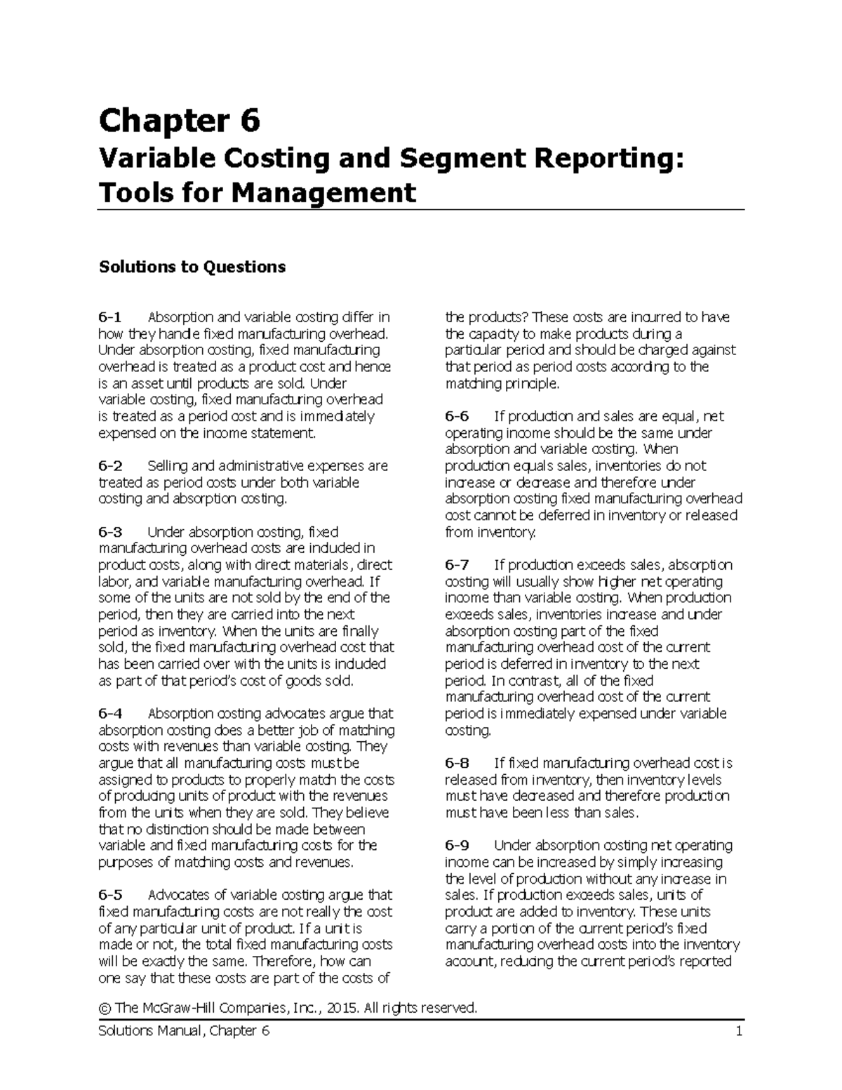 SMChap 006 - test - © The McGraw-Hill Companies, Inc., 2015. All rights ...