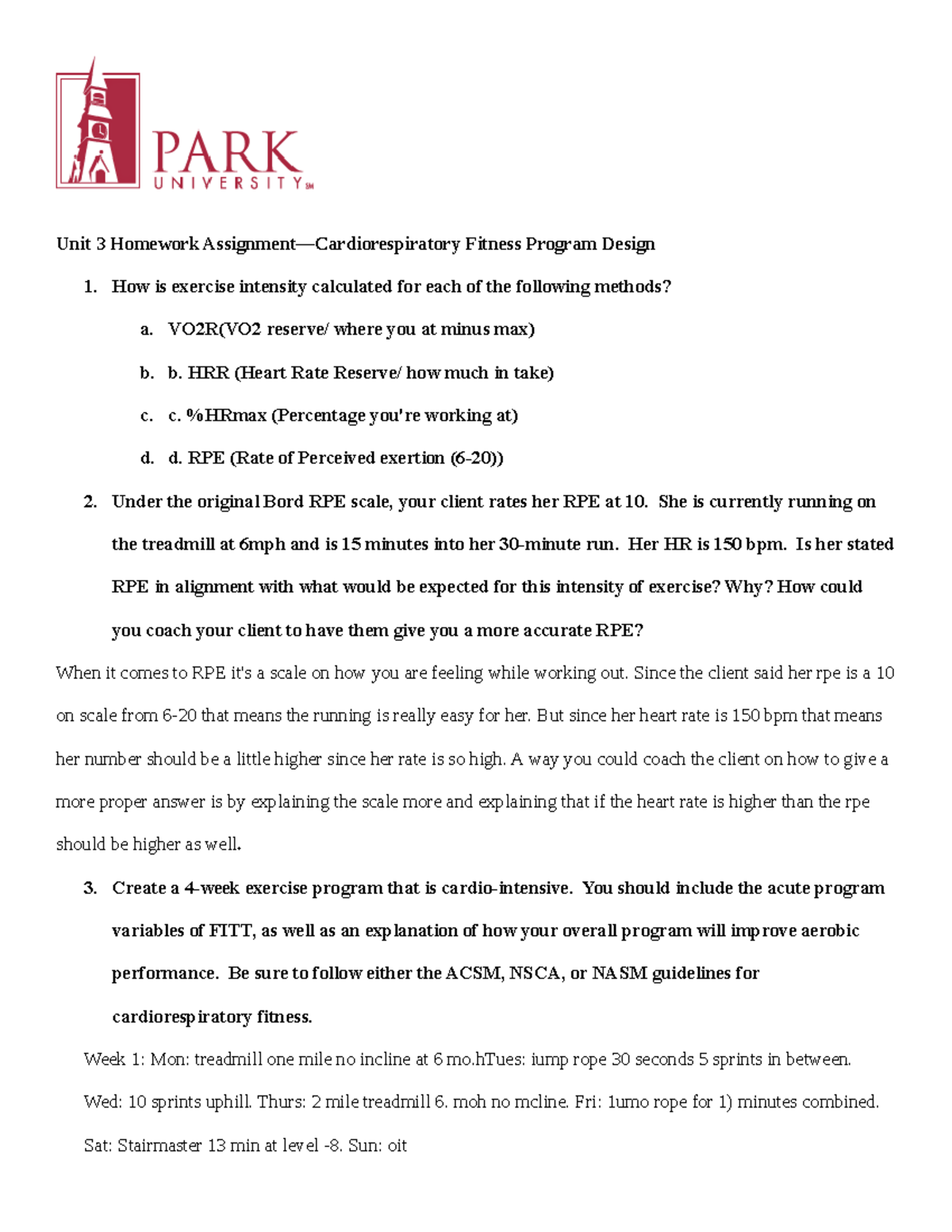 Unit+3+HW%E2%80%94Cardiorespiratory+Fitness+Program+Design - Unit 3 ...