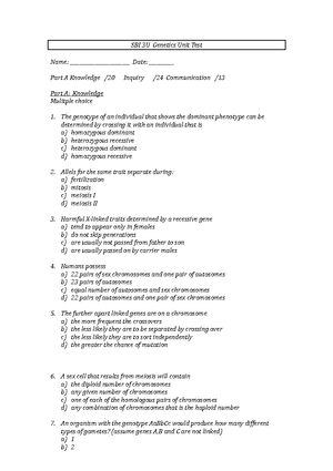 Genetics Unit Outline 2020 (Quad 2) - Unit 2: Genetics Outline (Quad 2 ...