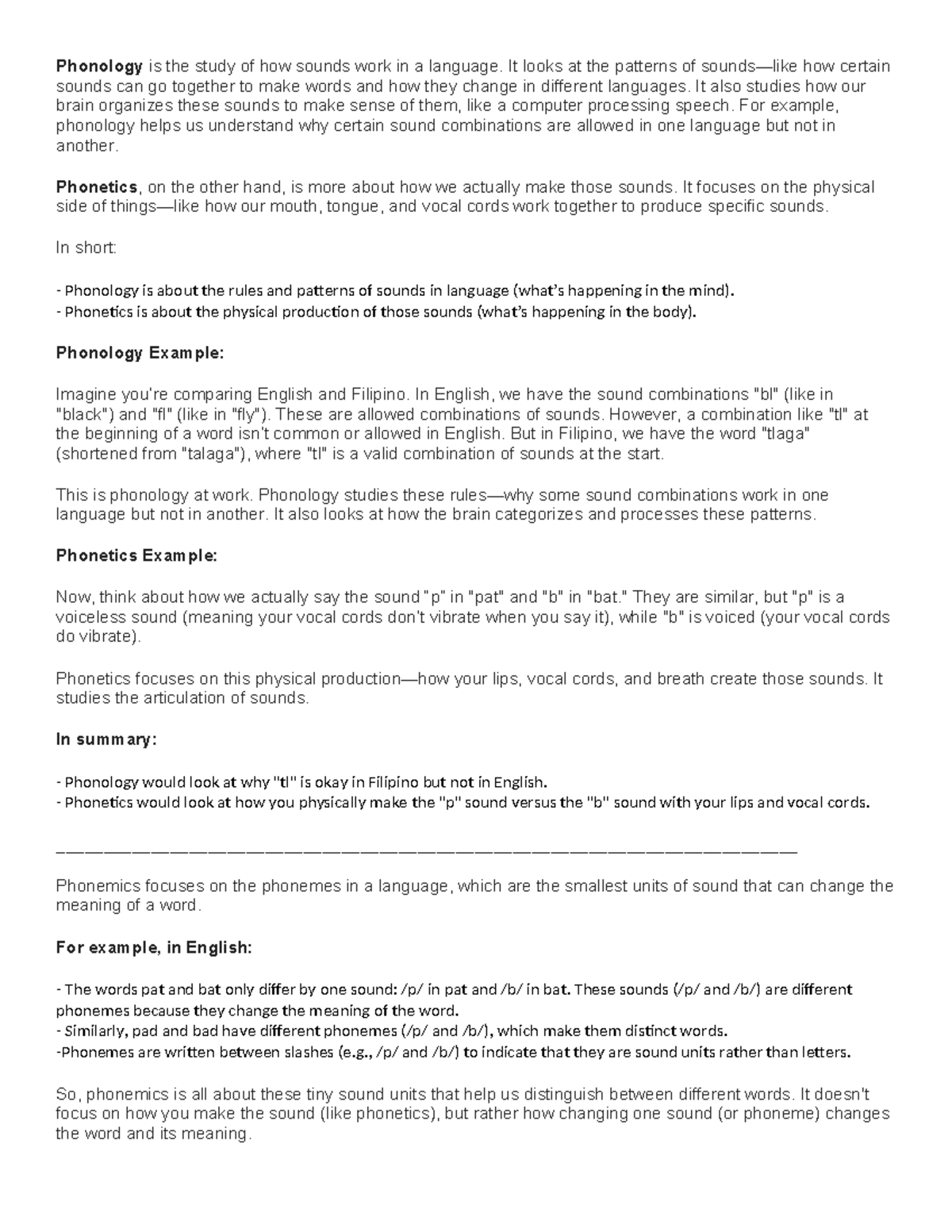 LING Report - Practice material for Phonetics & Phonology in ...