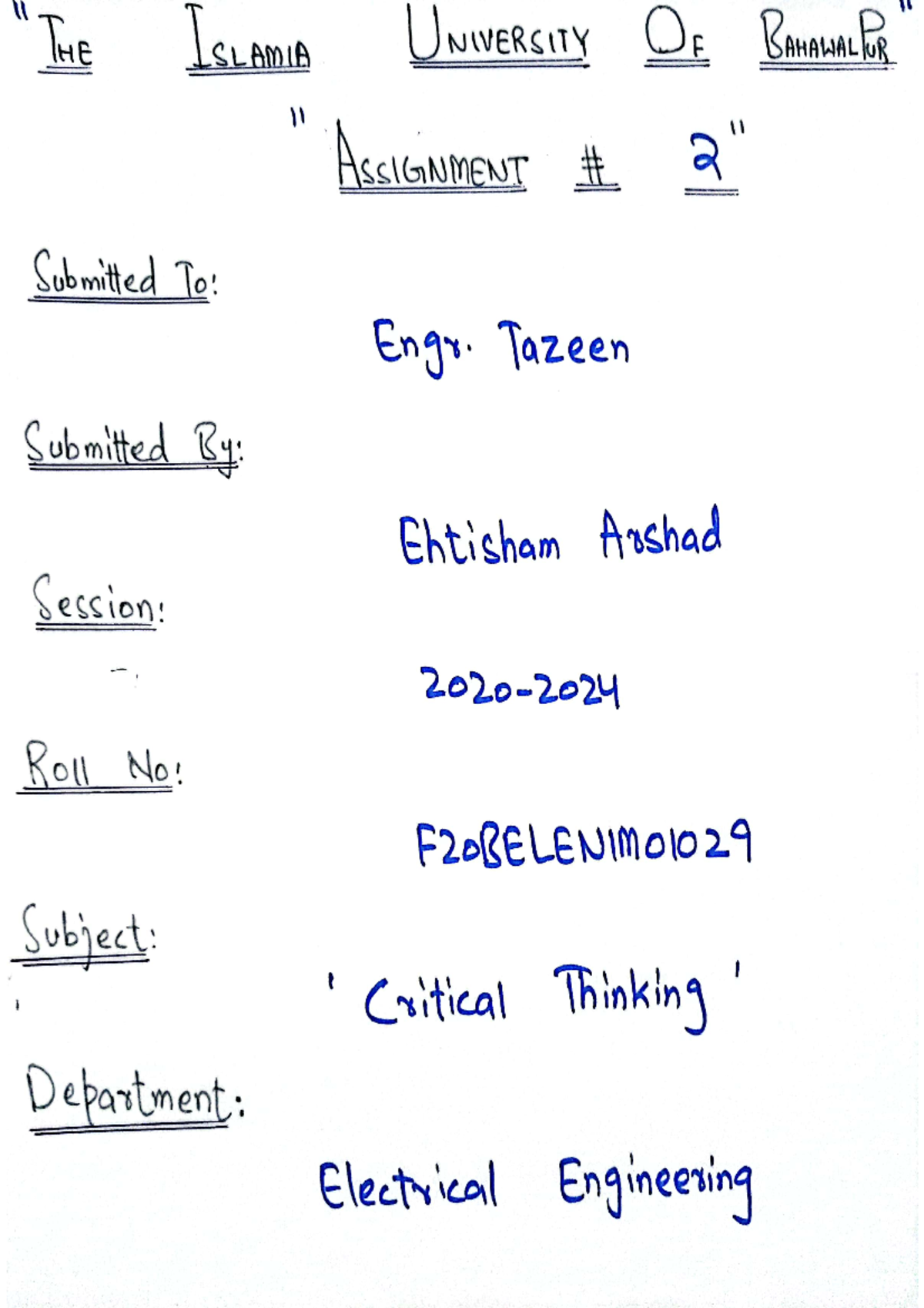 C.T (Ass#2) Ehtisham - assignment on argument validation and ...