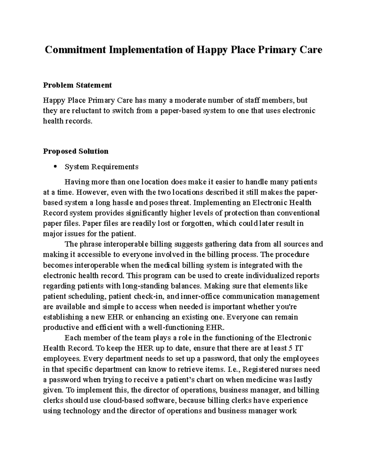 Procurement Strategies - Commitment Implementation of Happy Place ...