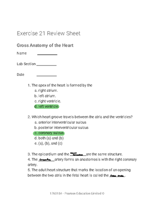 Chapter 27 - completed lab assignment - Exercise 27 Review Sheet ...