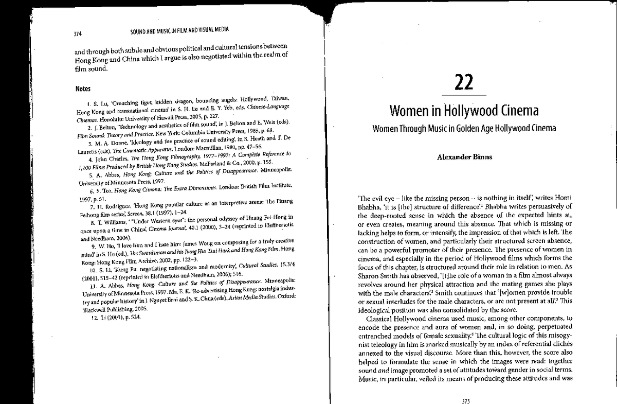 Binns - stuff to get tine - NUSCTX 10 - Studocu