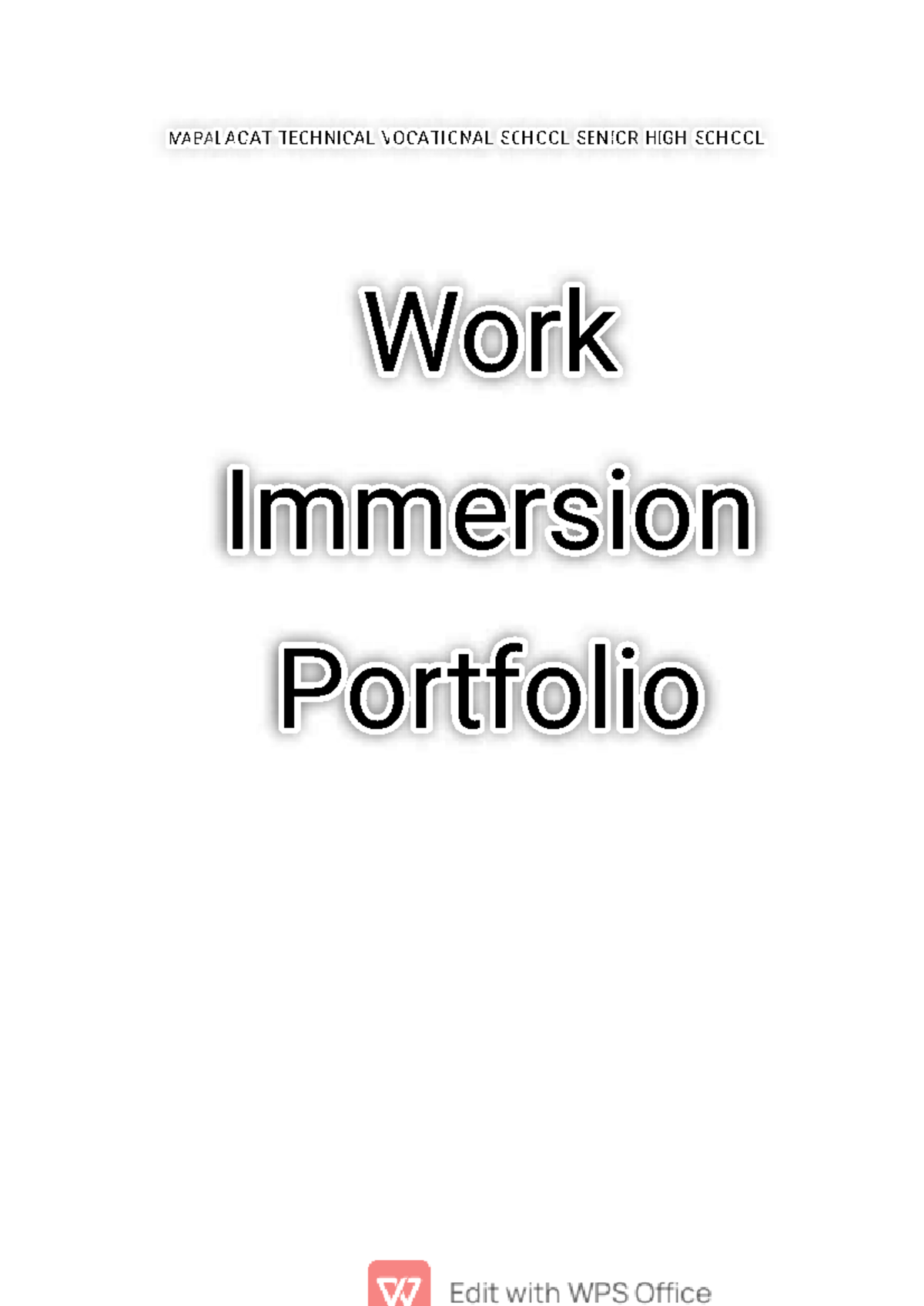 Group Portfolio - MABALACAT TECHNICAL VOCATIONAL SCHOOL SENIOR HIGH ...