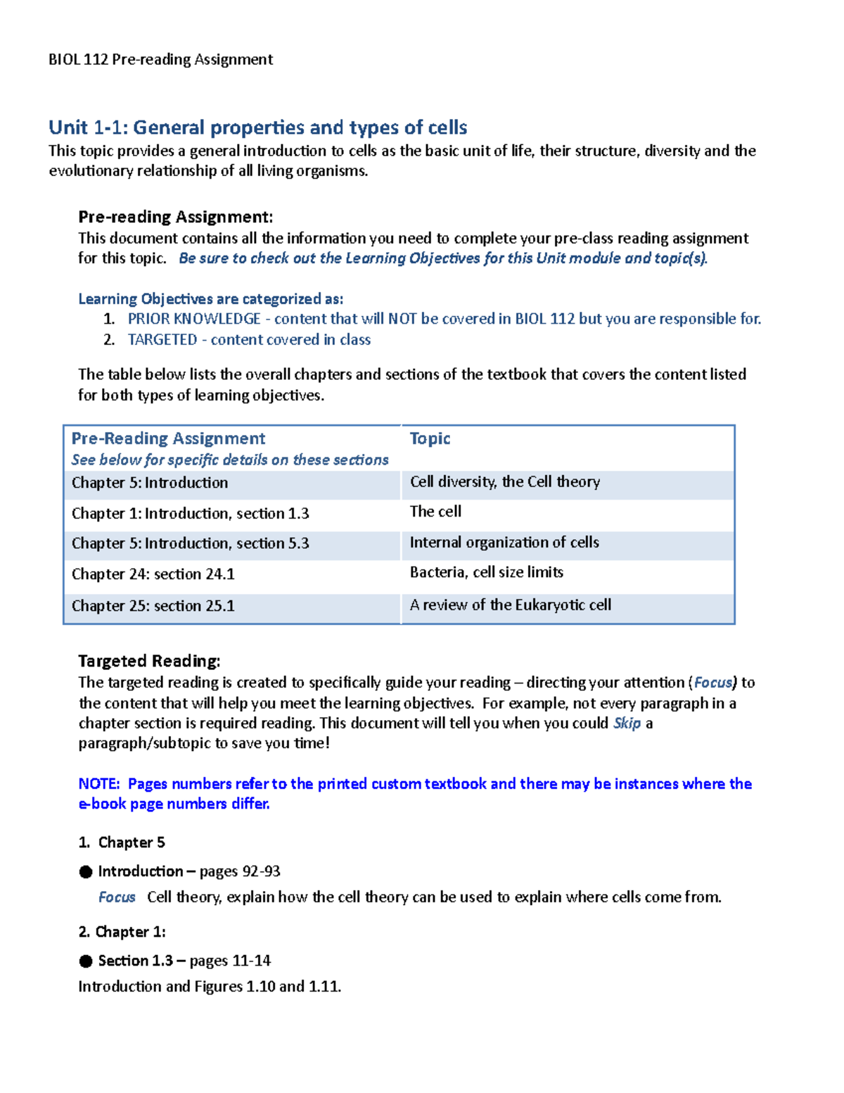 1.1 TRG General properties and types of cells - BIOL 112 Pre-reading ...
