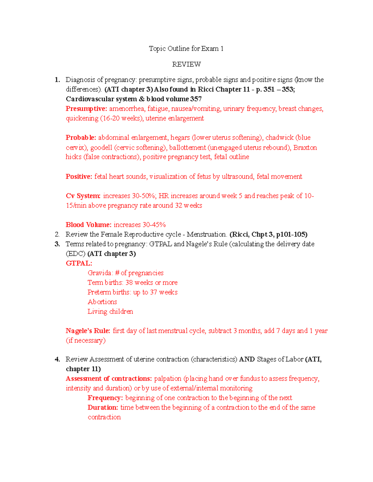 Topic+Outline community !!!! - Topic Outline for Exam 1 REVIEW 1 ...