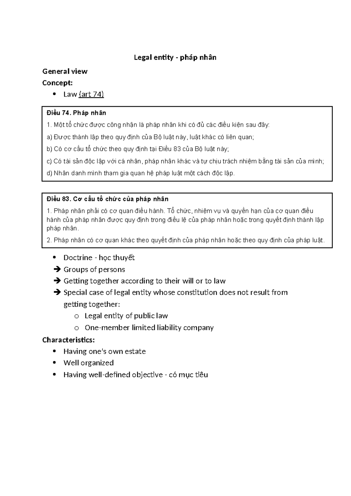 Legal entities - Legal entity - pháp nhân General view Concept: Law ...