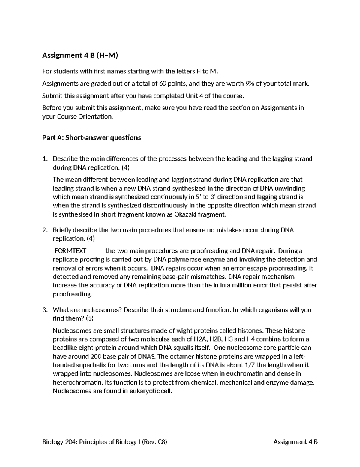 Assignment-4B-(H-M) - bio - Assignment 4 B (H–M) For students with first names starting with the ...
