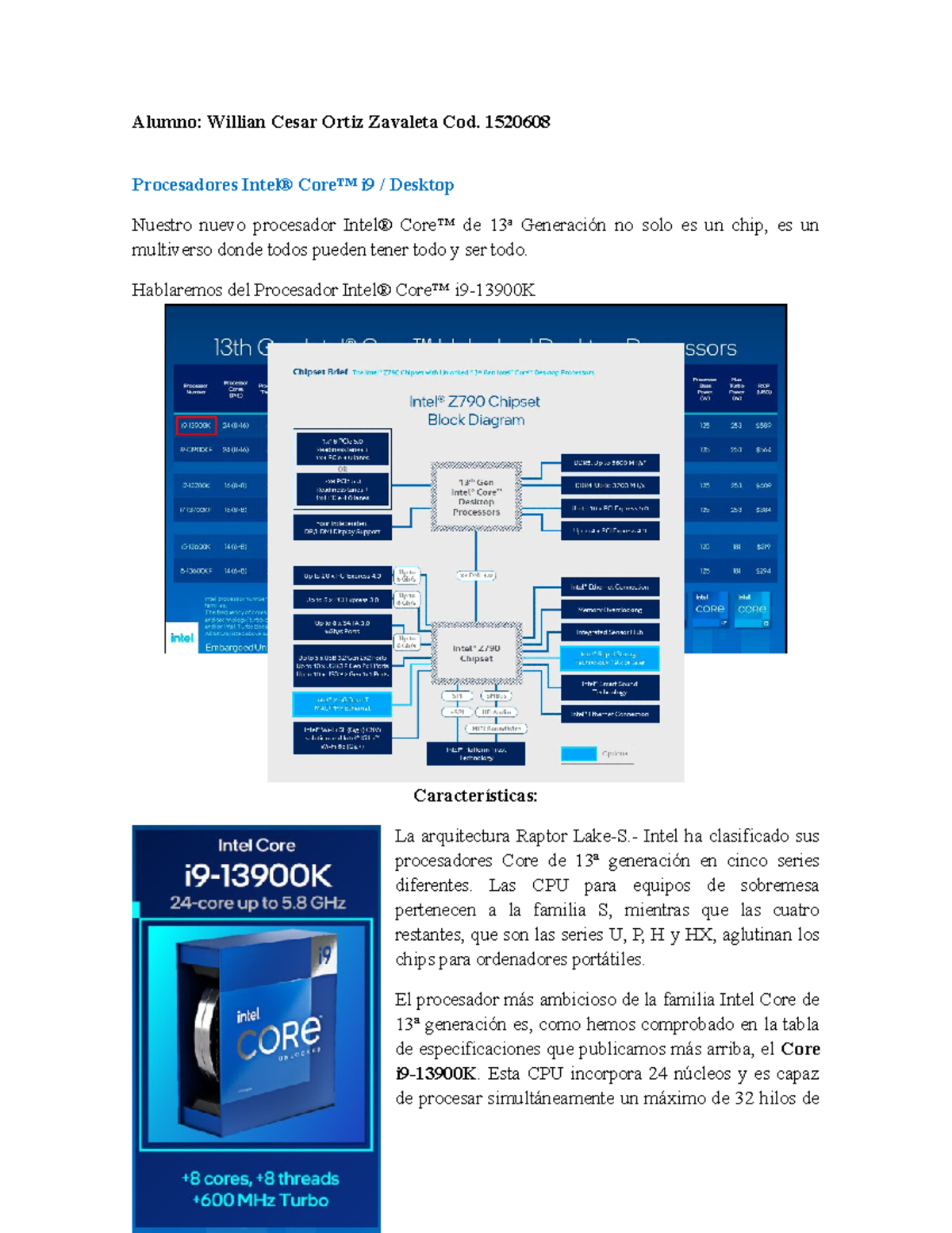 S02 - Alumno: Willian Cesar Ortiz Zavaleta Cod. 1520608 Procesadores ...