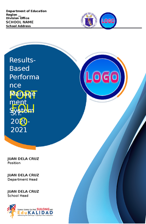 RPMS Portfolio 2020-2021 - KRA 1KRA 1 Content, Knowledge & Pedagogy ...