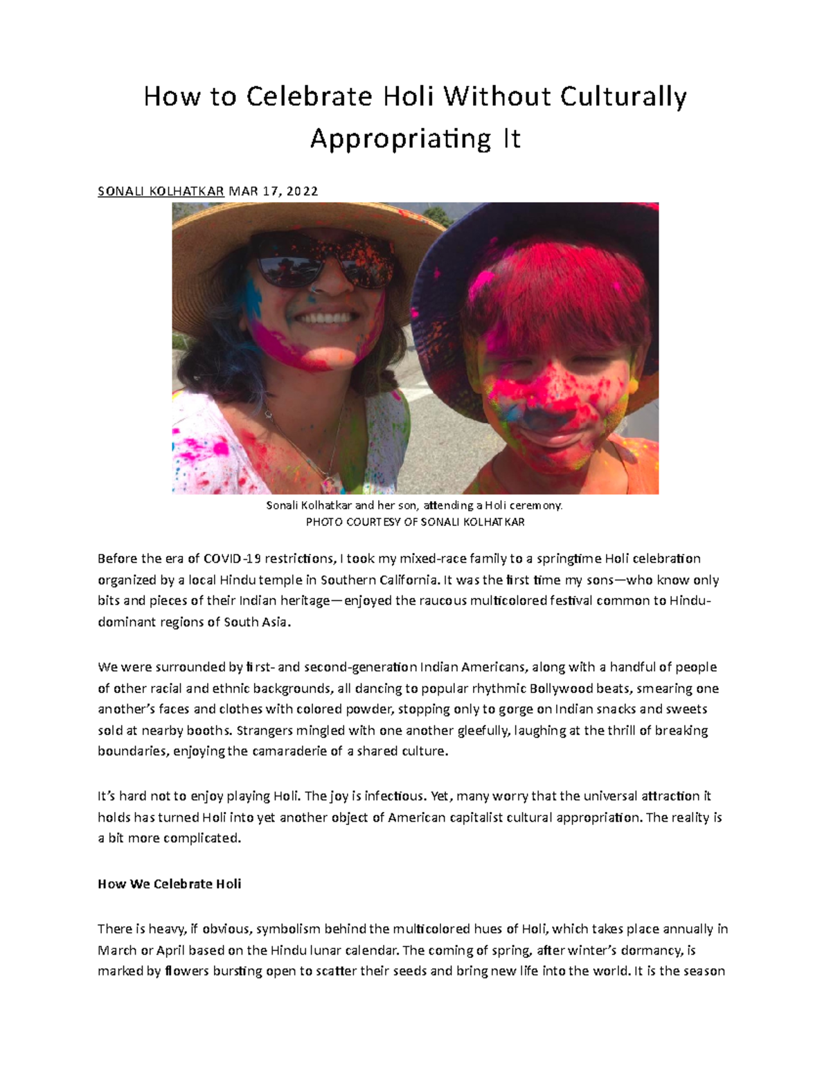 How to Celebrate Holi Without Culturally Appropriating - How to ...