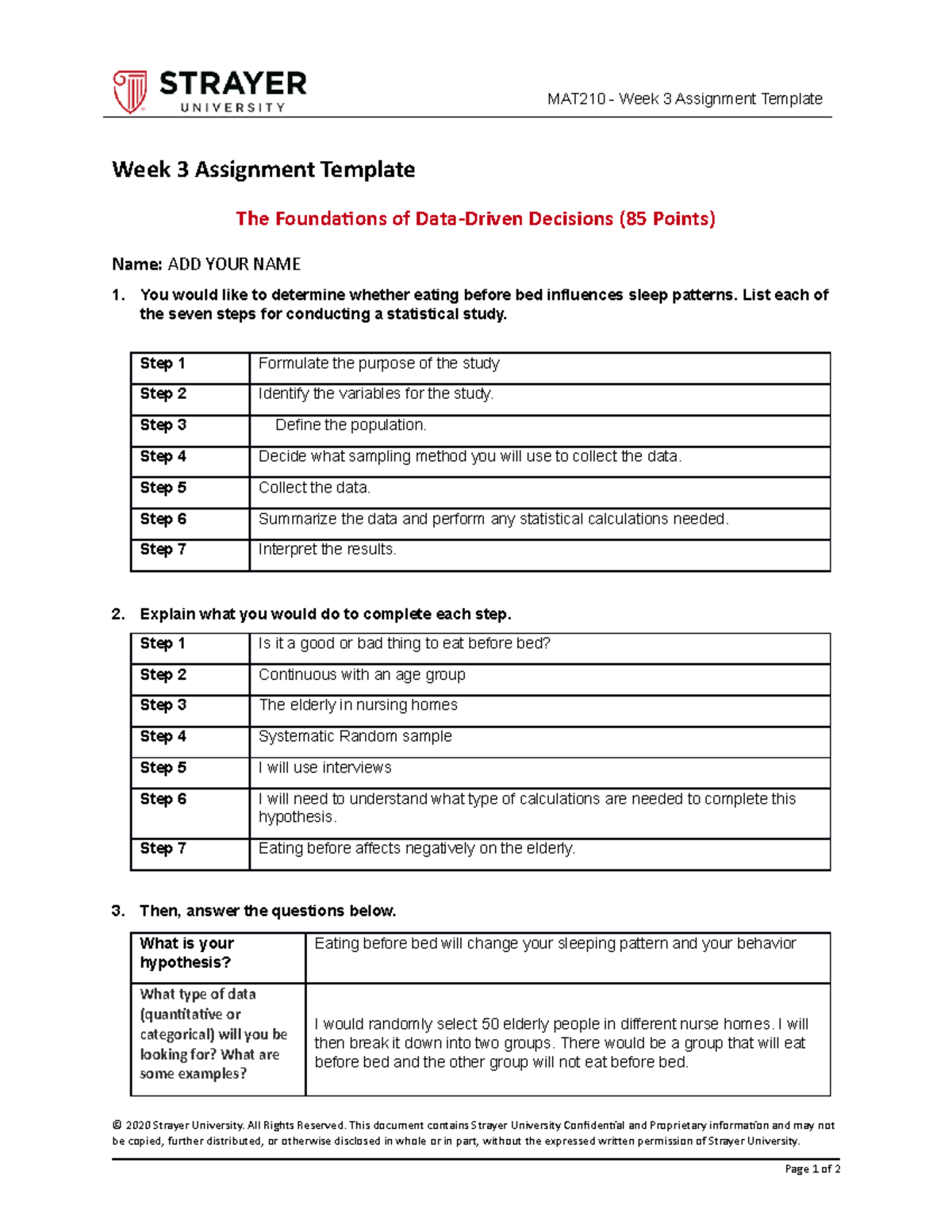 Cf MAT210 Week 3 Assignment Template - MAT210 - Week 3 Assignment Template Week 3 Assignment ...