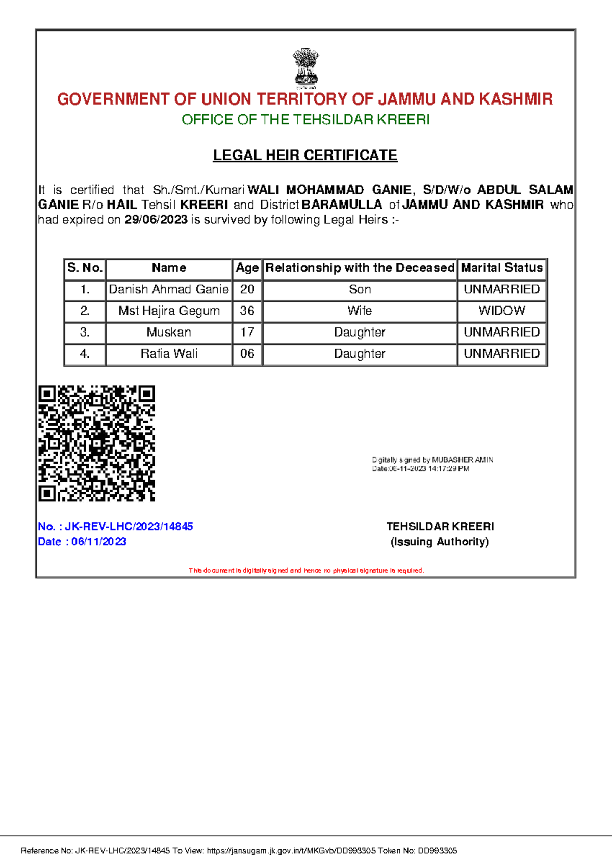 JK-REV-LHC 2023 14845 - GOVERNMENT OF UNION TERRITORY OF JAMMU AND ...