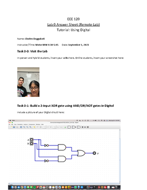 S23Design Project - need a logic design circuit - CSE/EEE 120 Capstone Design Project Spring ...