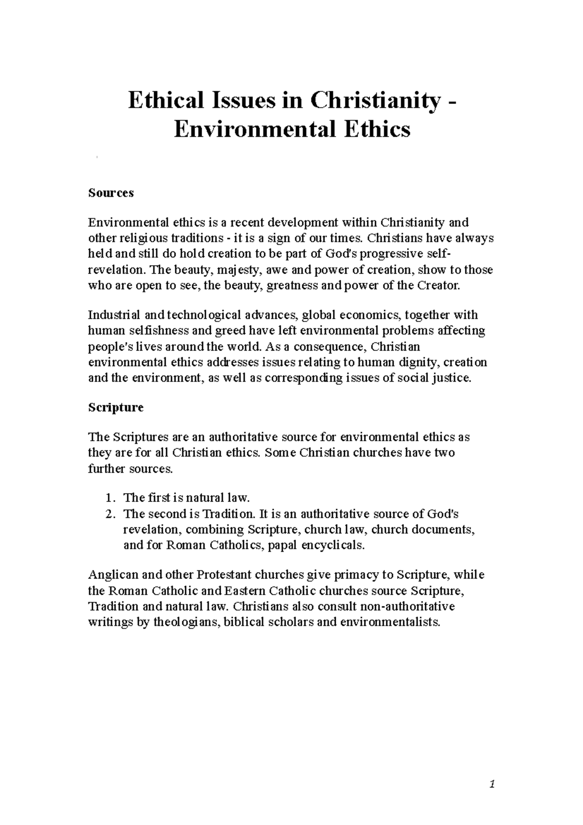 4. Ethical principles in Christianity-Enviro Ethics JG-2 - Ethical ...