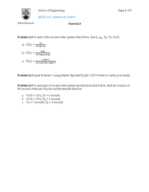 Lecture 6 - Block diagrams consist of a single block or a combination ...