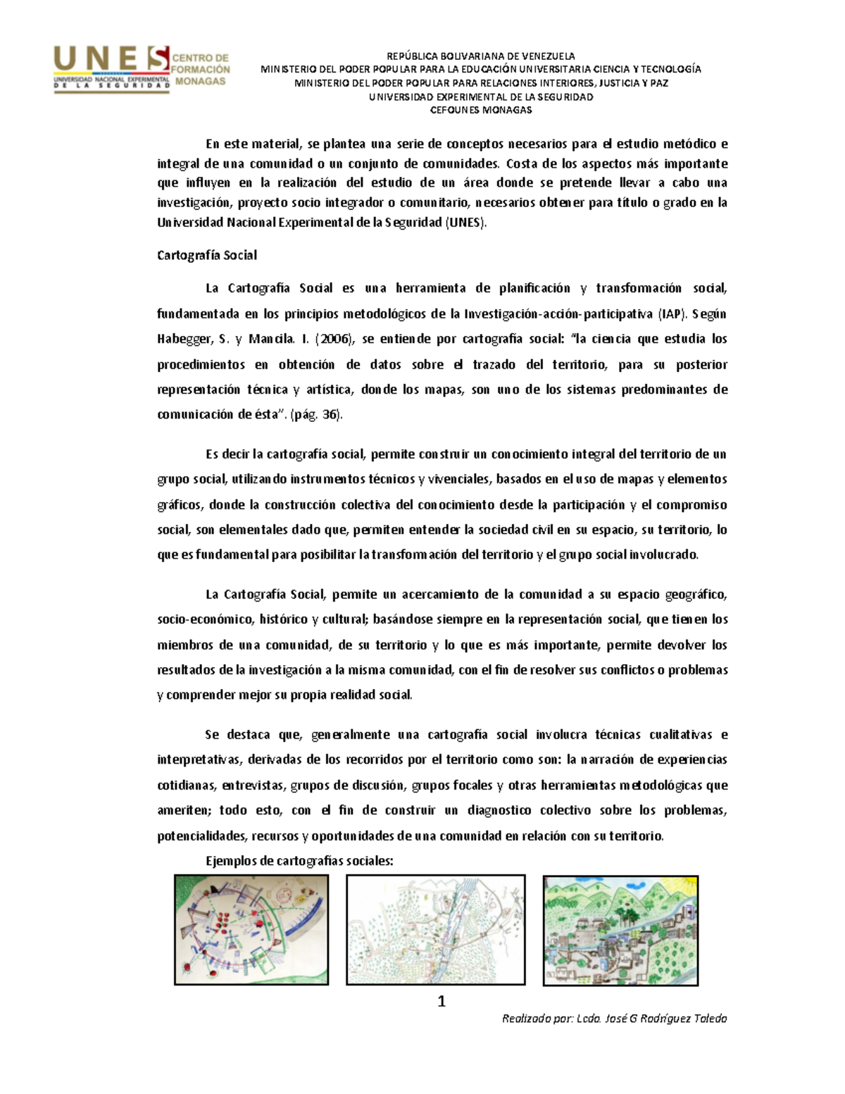 Guia La Cartografía Social - REPÚBLICA BOLIVARIANA DE VENEZUELA ...
